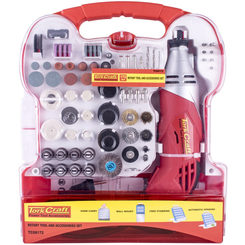 Tork Craft Mini Rotary Tool Kit with 172 Accessories - Crafty Arts